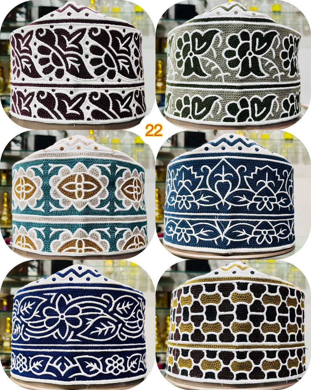 Handcrafted Barkati Kufi - Omanicap.com